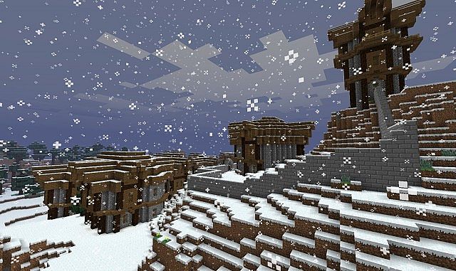 Winter Town Minecraft Map