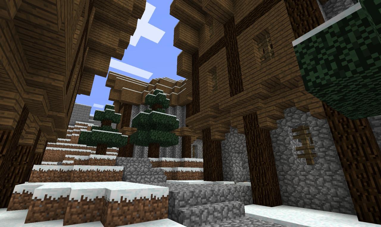 Winter Town Minecraft Map