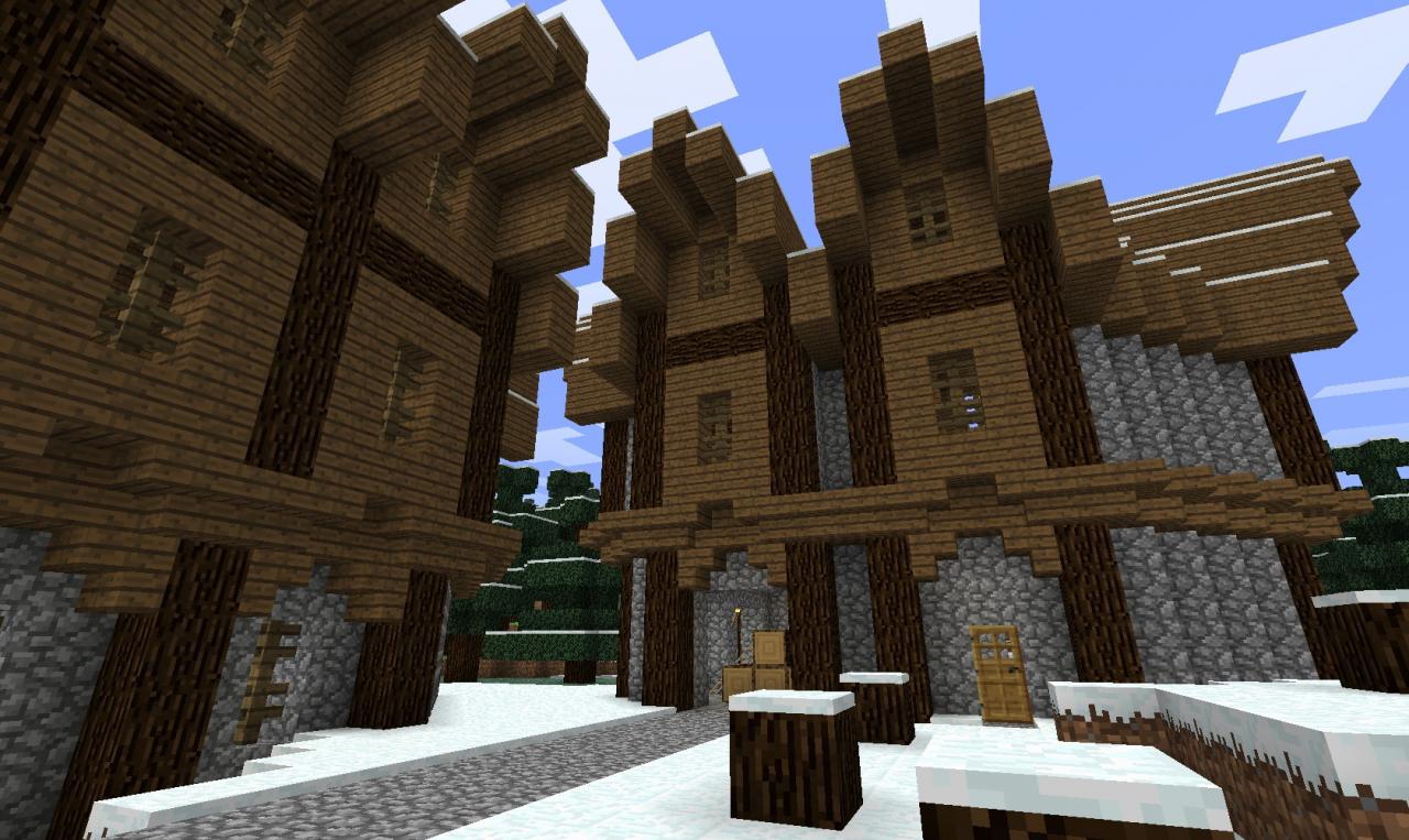 Winter Town Minecraft Map
