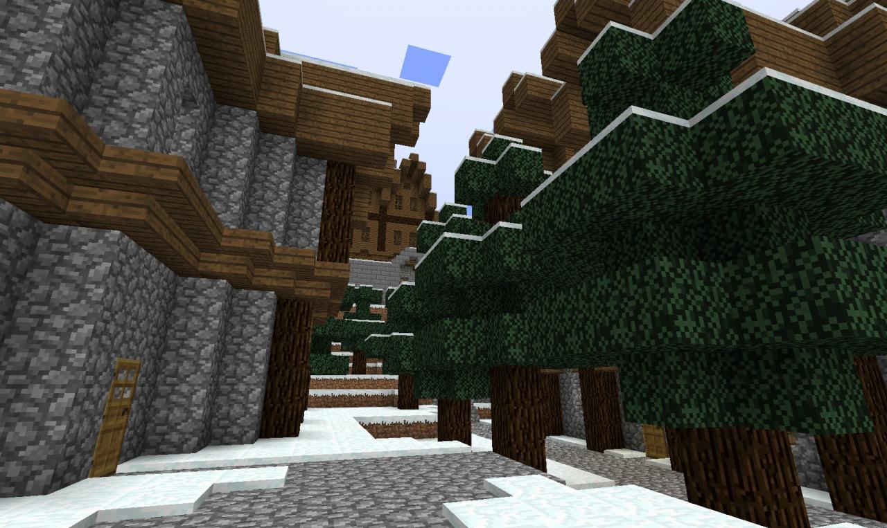 Winter Town Minecraft Map