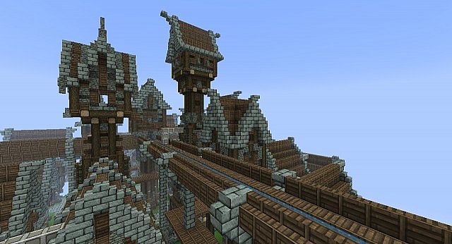 Skywards - Steampunk City Minecraft Map