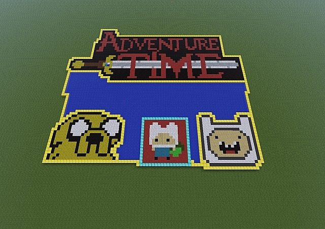 Adventure Time Pixel Art Minecraft Map