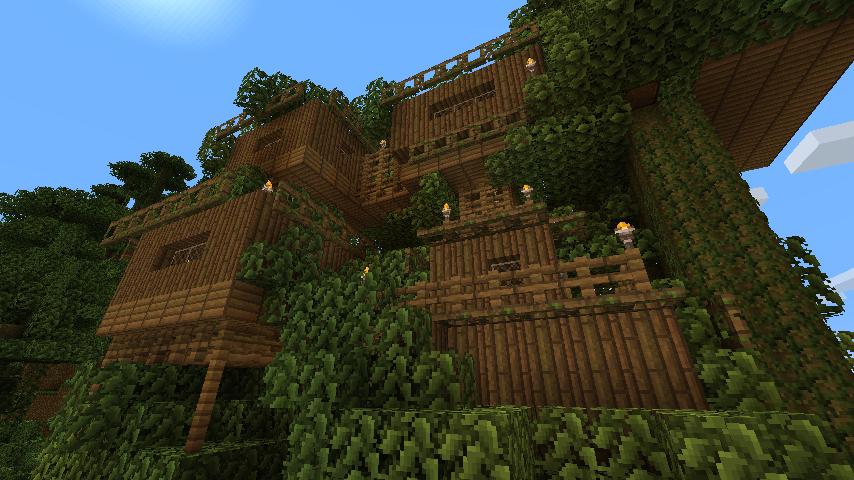 Jungle Tree-House Minecraft Map