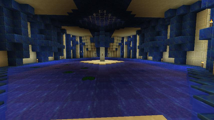 Sumerian/Ereshkellan water temple Minecraft Map