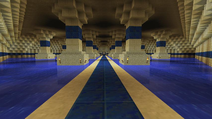 Sumerian/Ereshkellan water temple Minecraft Map