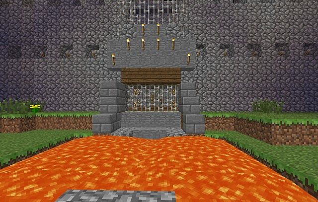 Castle in default world Minecraft Map