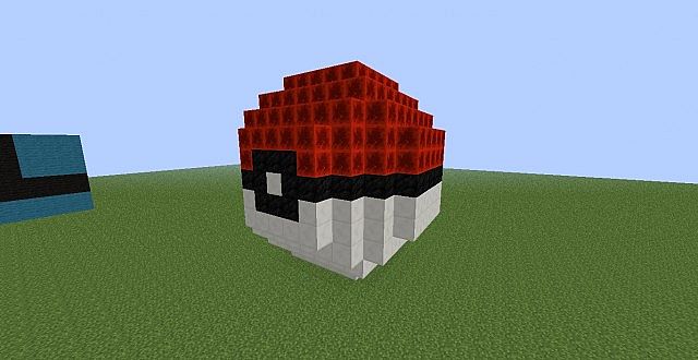 3D Pokeball Minecraft Map