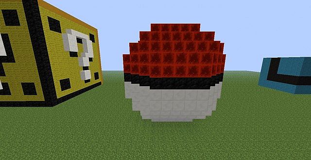 3D Pokeball Minecraft Map