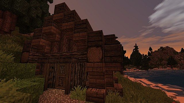 Rustic Wood House Minecraft Map