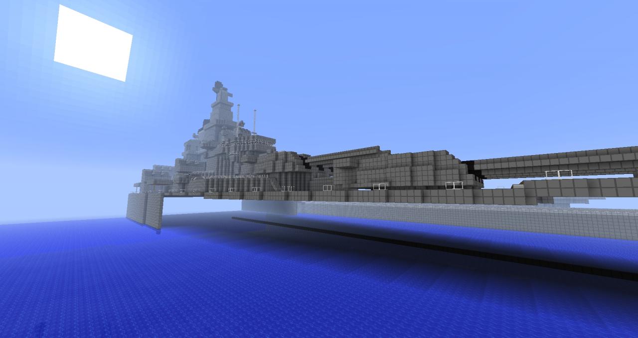 Iowa Class Battleship Minecraft Map