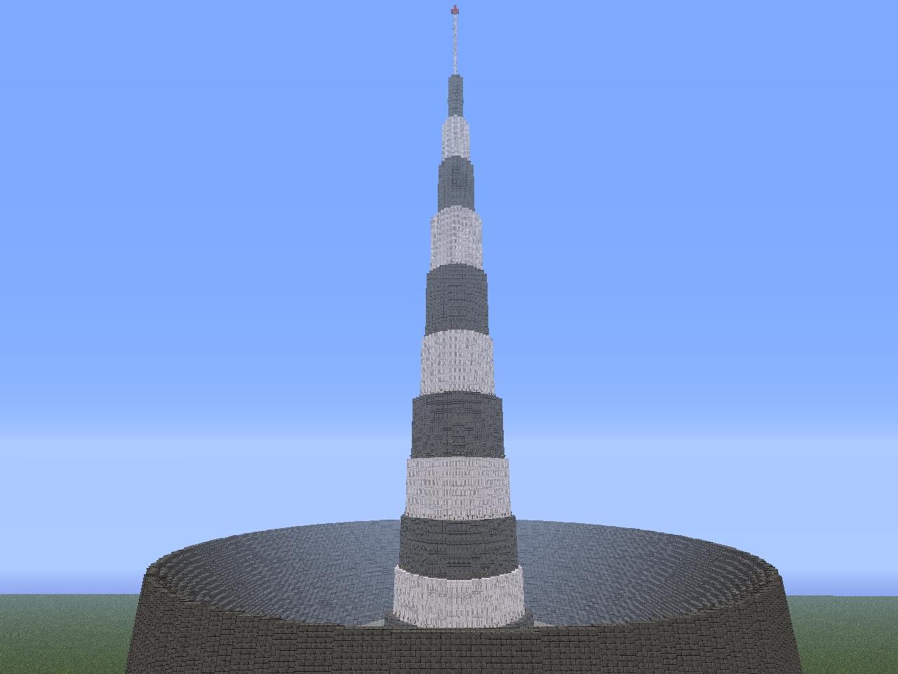 Sci-Fi Spawn Tower Minecraft Map