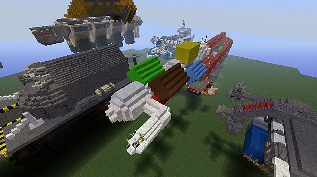 Battlestar Galactica Civilian Fleet -on hiatus Minecraft Map