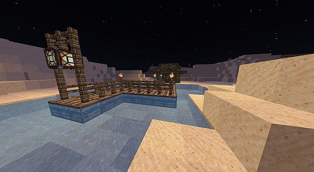 Fish house and dock Minecraft Map