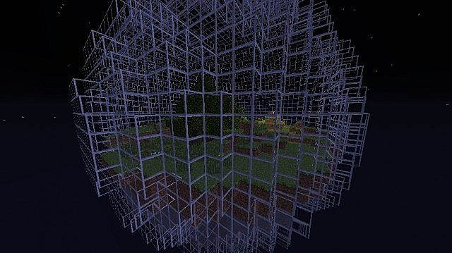 Sphere Survival -- a survival world in a shere Minecraft Map