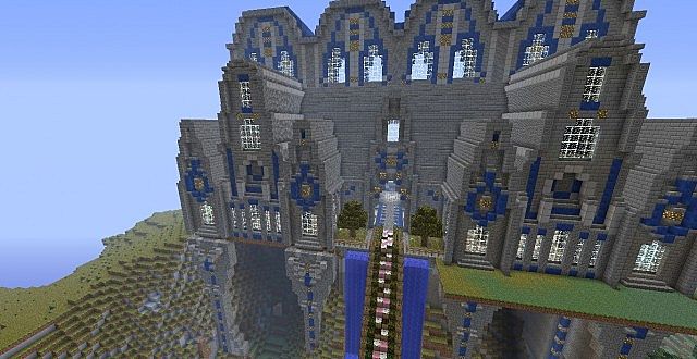 Castle with Waterfall! Minecraft Map