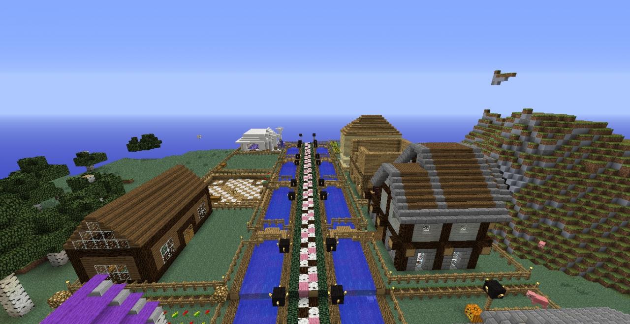 Castle with Waterfall! Minecraft Map