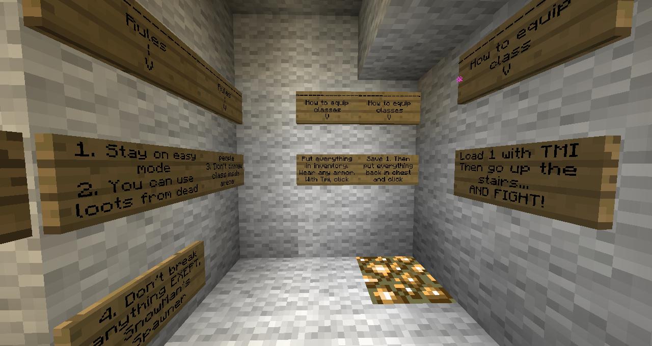 | Super Arena | PvP | 3 Classes | Monsters | Minecraft Map