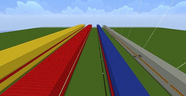 5 parkour courses in 1 world Minecraft Map