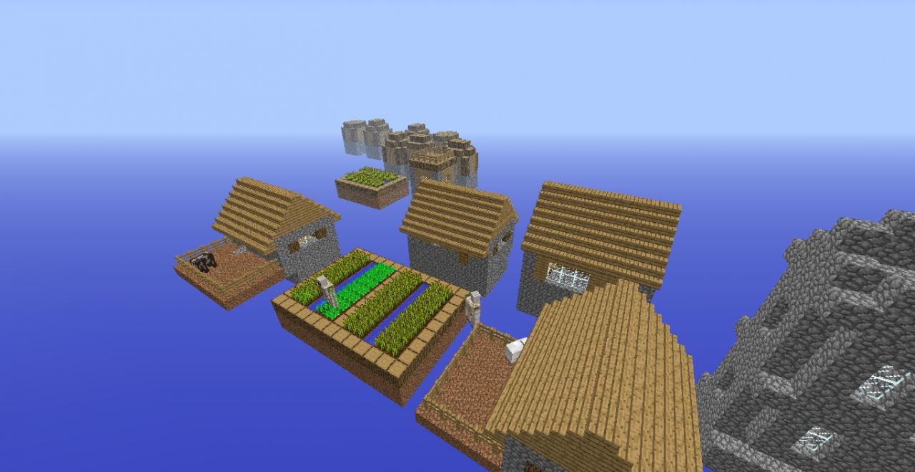 SkyTown Survival Minecraft Map