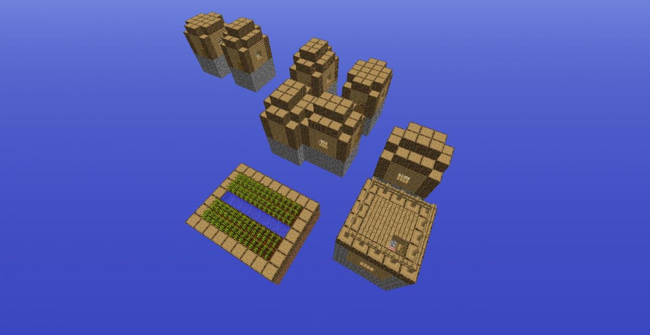 SkyTown Survival Minecraft Map