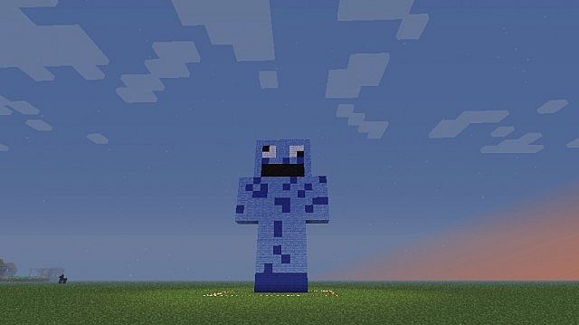 Cookiemonster statue Minecraft Map