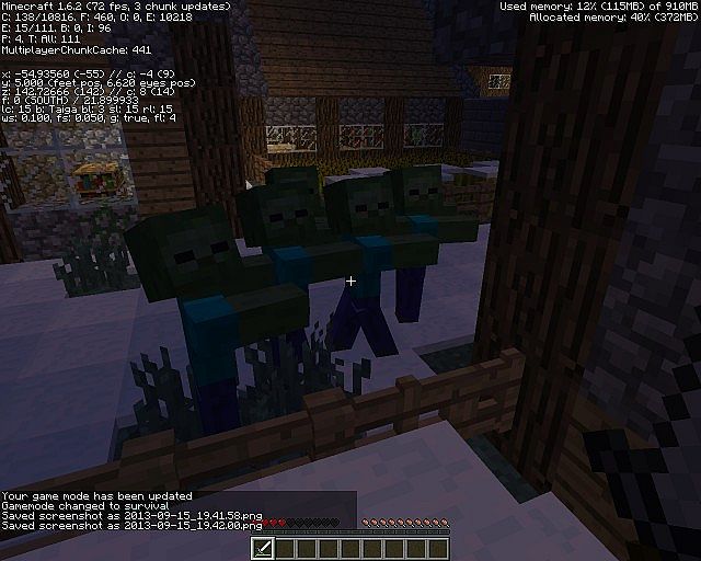 Zombie survival Minecraft Map