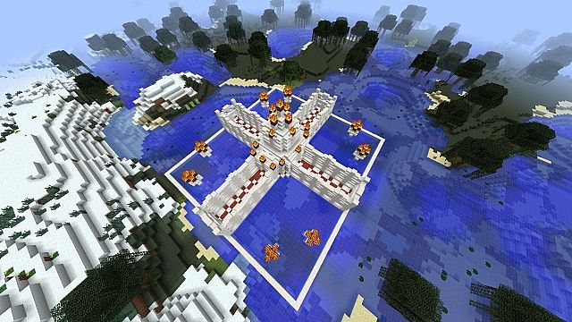 Small spawn for a server Minecraft Map