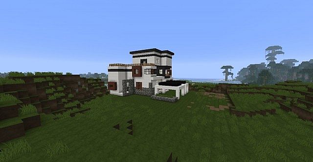 Minecraft Modern House From The Future Minecraft Map