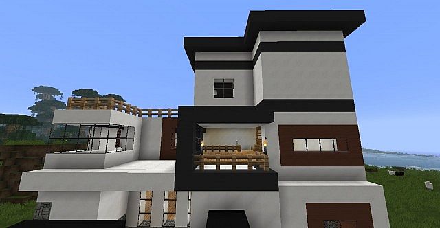 Minecraft Modern House From The Future Minecraft Map