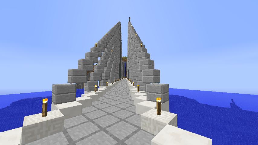 Cable-stayed bridge Minecraft Map