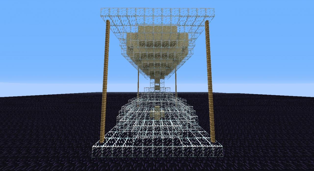 Functional Hourglass Minecraft Map
