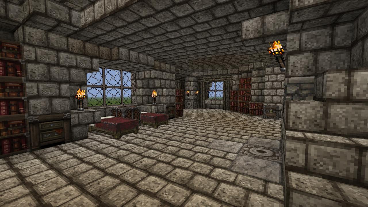 Large Stone Home Minecraft Map
