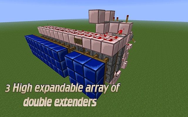 3 High expandable array of double extenders Minecraft Map