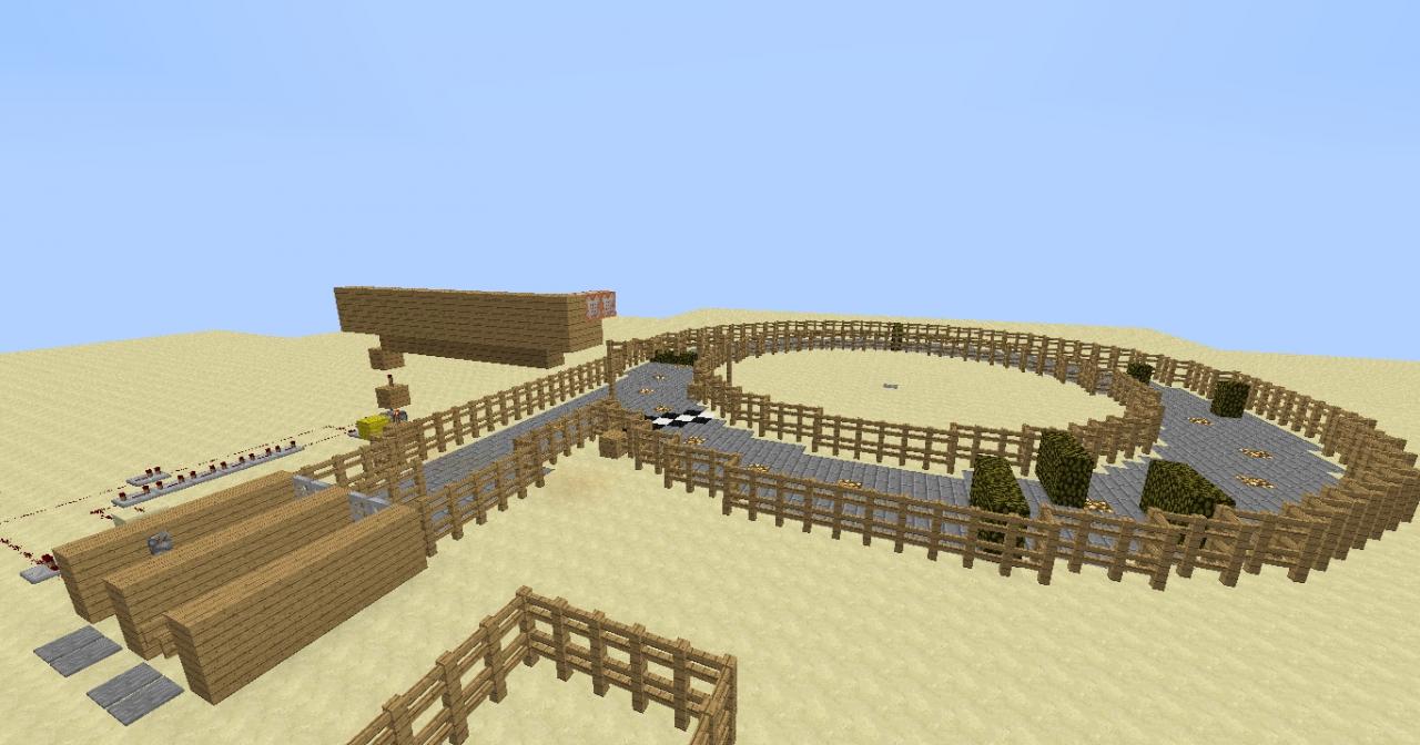 Minecraft - Automated Horse Racetrack Minecraft Project