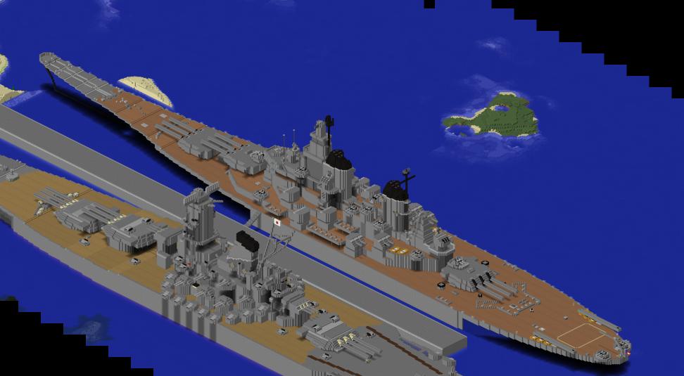 Iowa Class Battleship Minecraft Map