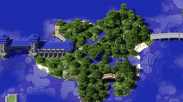 Custom Island Project (Hand built/ Creative) Minecraft Map