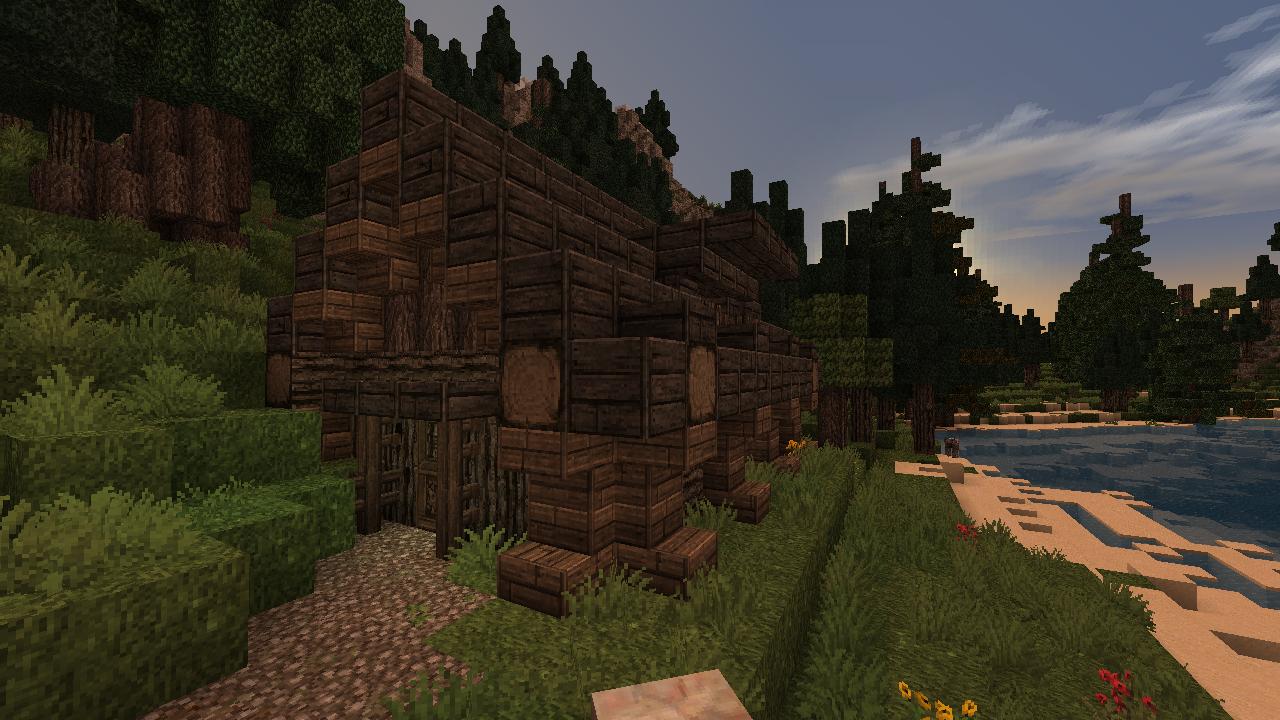 Rustic Wood House Minecraft Map