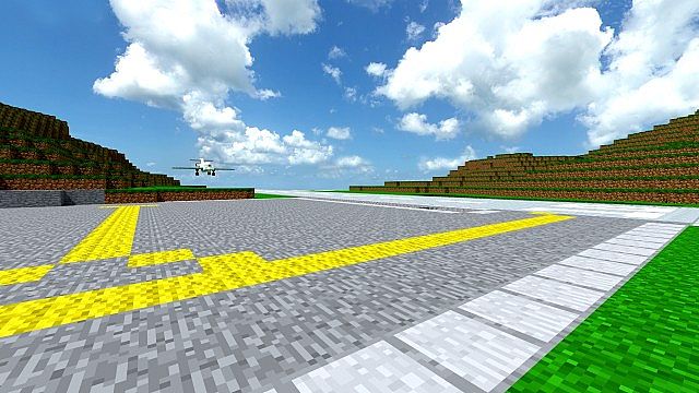 Small business plane and airport Minecraft Map