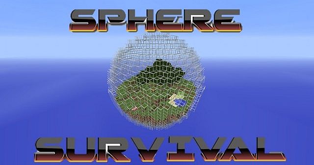 Sphere Survival -- a survival world in a shere Minecraft Map