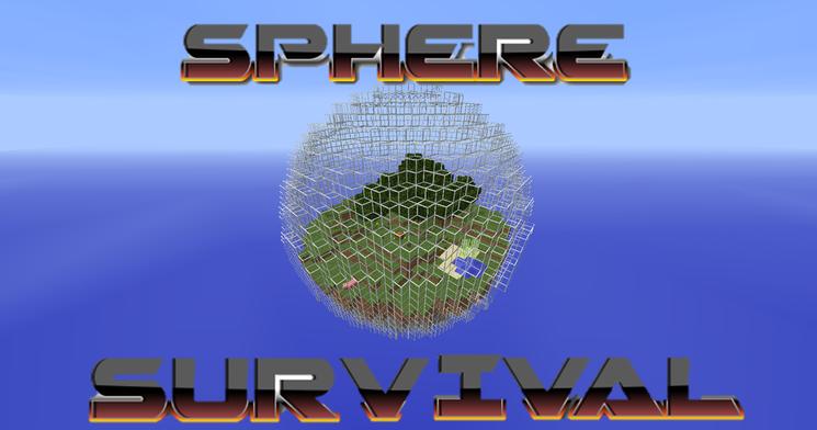 Sphere Survival -- a survival world in a shere Minecraft Map