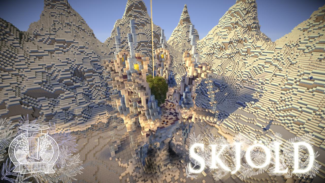 Skjöld - A Nordic Landscape With A Beautiful Ice Palace Minecraft Map