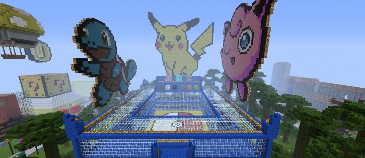 Pokemon themed PVP arena Minecraft Map