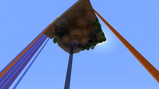 Survival upside down Minecraft Map