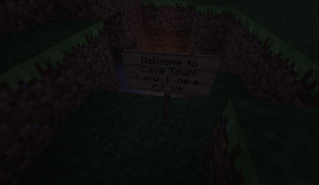 Cave Town ( Story Based Structure ) Minecraft Map