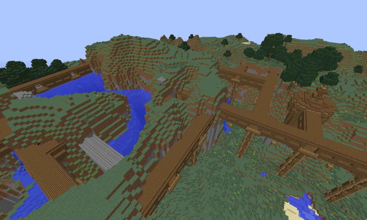 Dam/Bridge/Tunnel Experiments Minecraft Map
