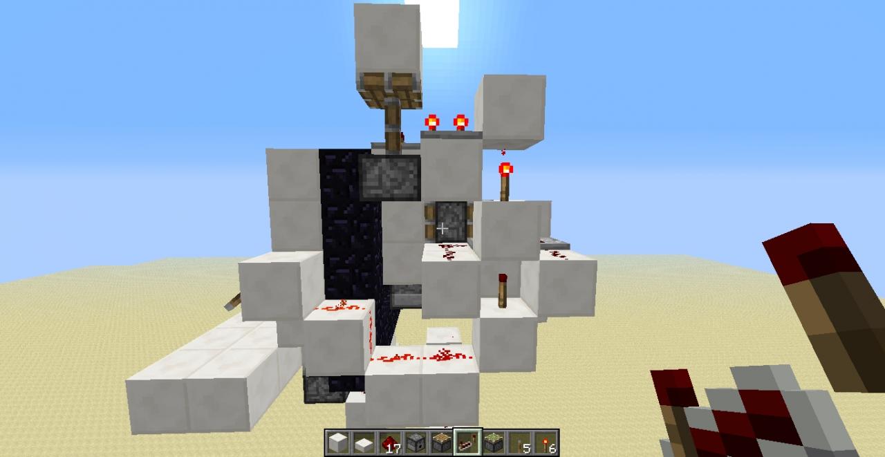 Automatic Flush 3x3 Portal Minecraft Map