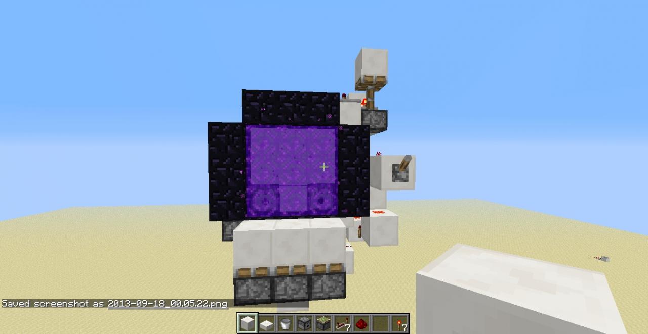 Automatic Flush 3x3 Portal Minecraft Map