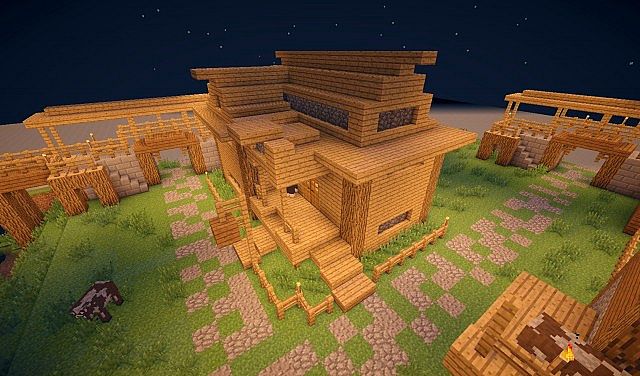 Skyrim Riverwood Minecraft Map