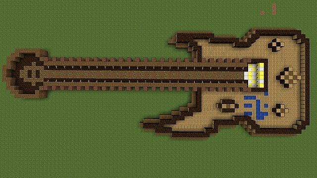 Playable Bass guitar in Minecarft Minecraft Map