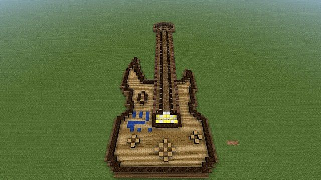 Playable Bass guitar in Minecarft Minecraft Map